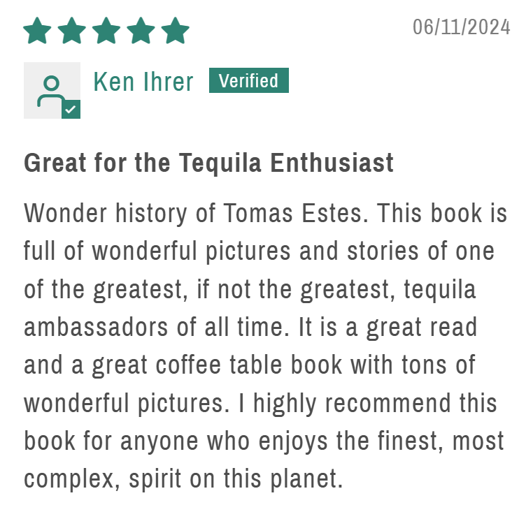 Tequila Book by Tomas Estes – Agave History, Production & Cocktails ...